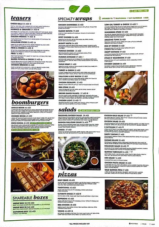 Zaatar w zeit menu store