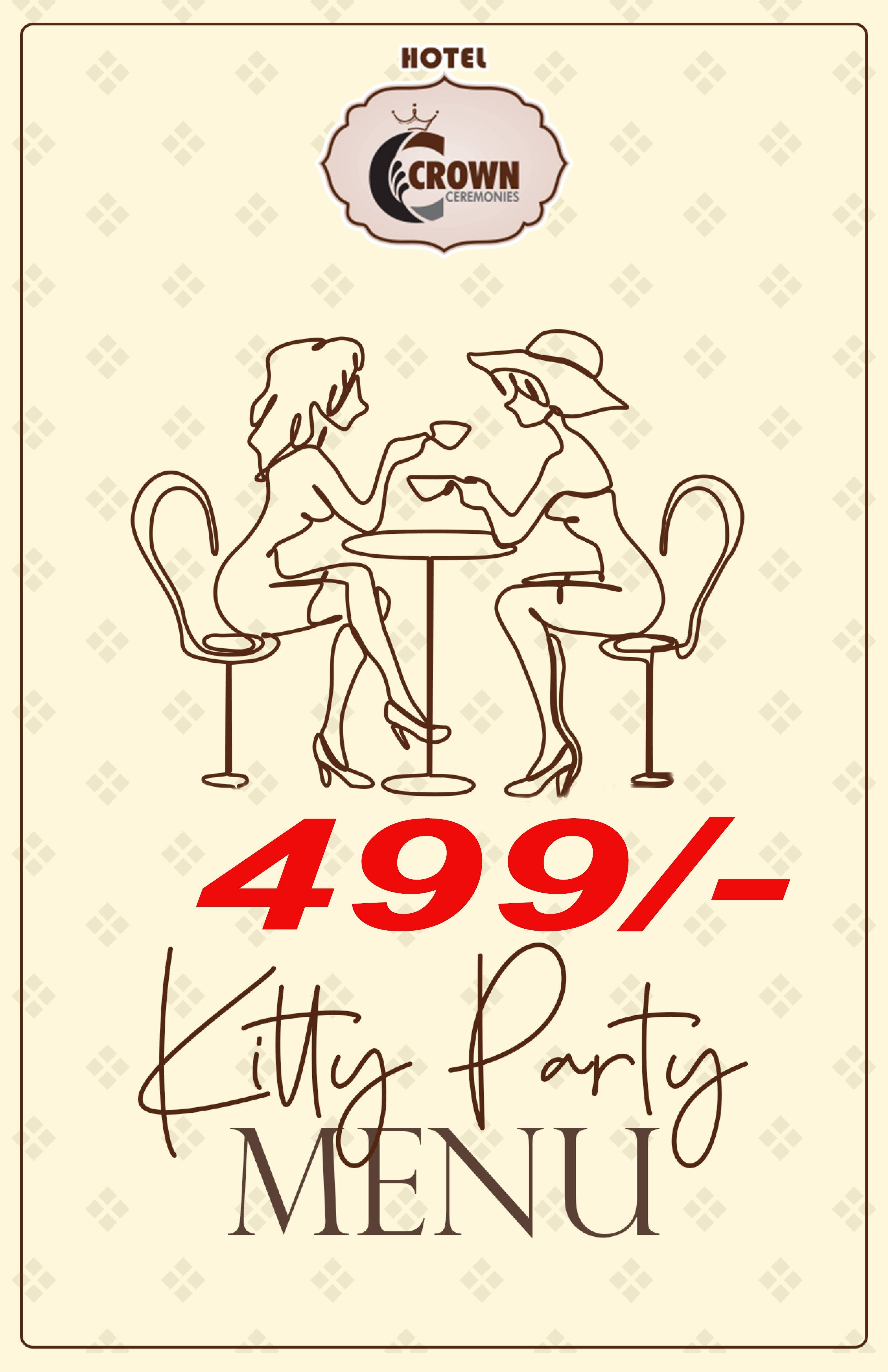 Menu of Titli Cafe - Crown Ceremonies, NIT, Faridabad