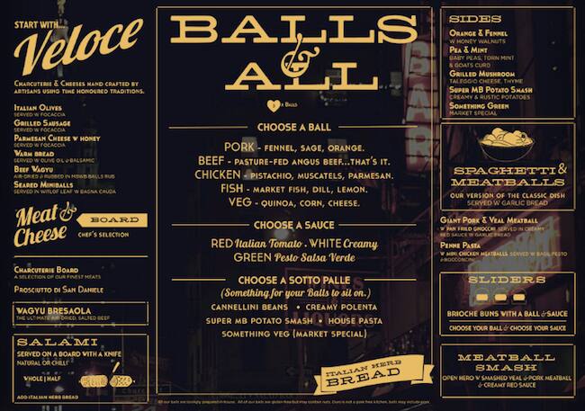 Meatball & Wine Bar Menu, Menu for Meatball & Wine Bar, Richmond ...