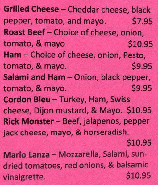 Menu at The French Hen restaurant, Lakewood, Steilacoom Blvd SW