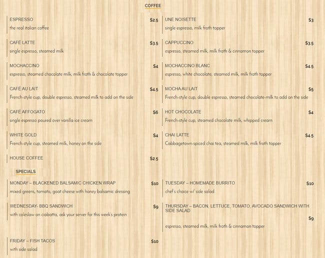 Menu at Apres Diem pub & bar, Atlanta, 931 Monroe Dr NE St C103