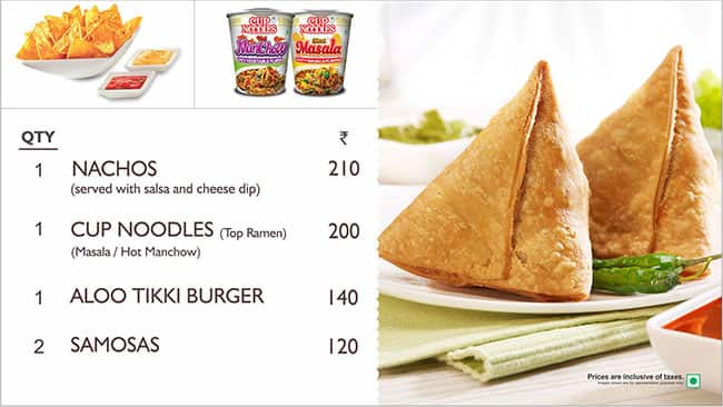 Menu of Delights by INOX, Dadar West, Mumbai