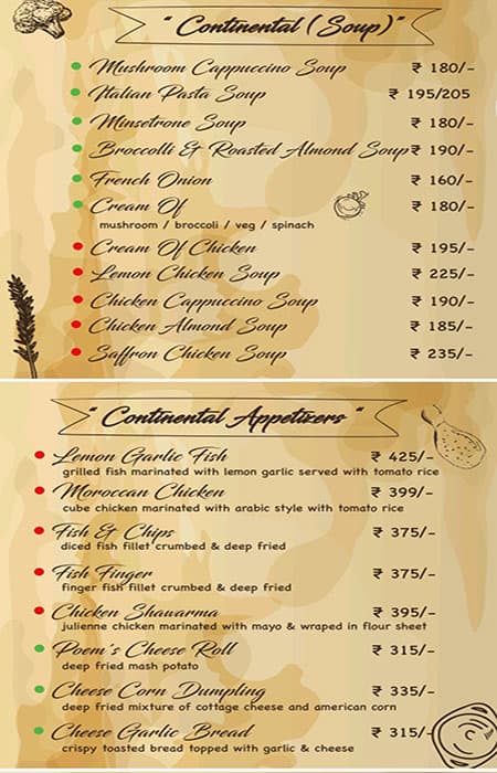 Menu of D’ Hoot Cafe & Kitchen, Sri Krishnapuri, Patna