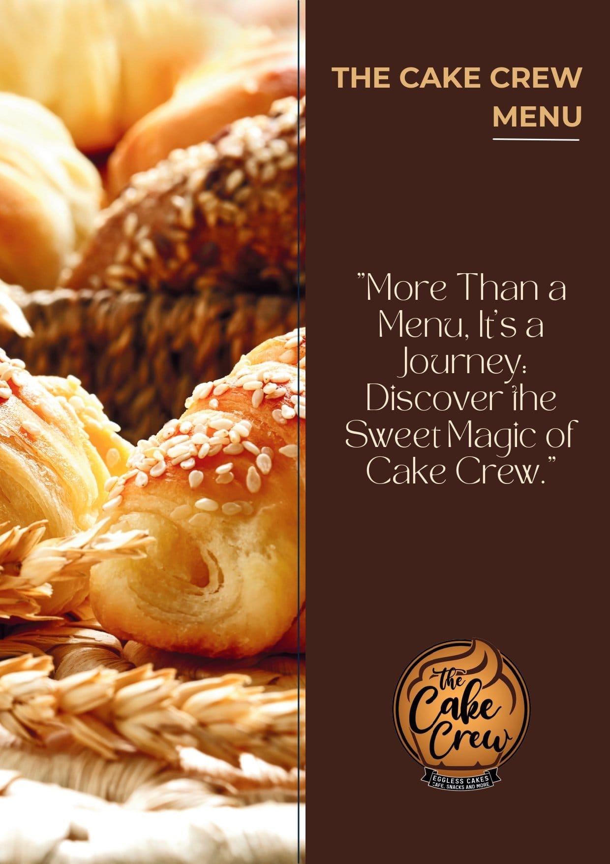 Menu of The Cake Crew Cafe, Yelahanka, Bangalore