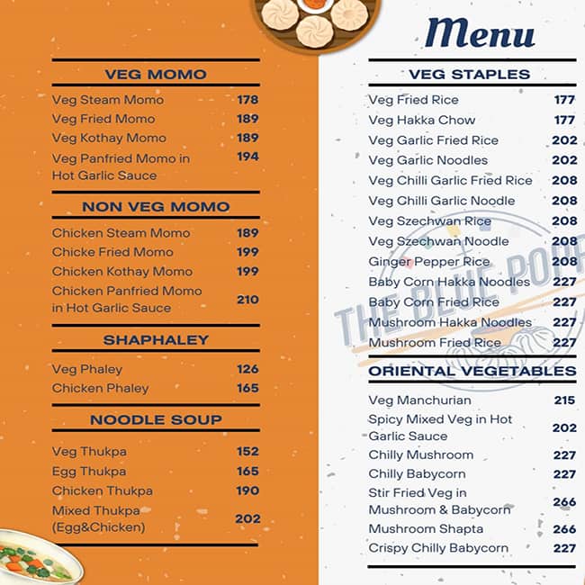 Menu of The Blue Poppy, Lake Town, Kolkata