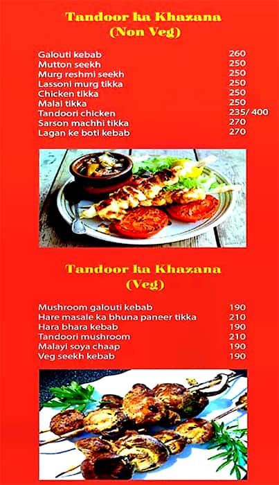 Menu at Roti Boti, New Delhi, 473