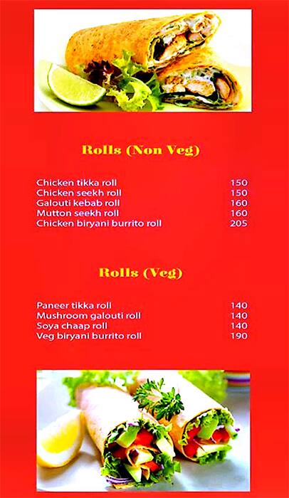 Menu at Roti Boti, New Delhi, 473