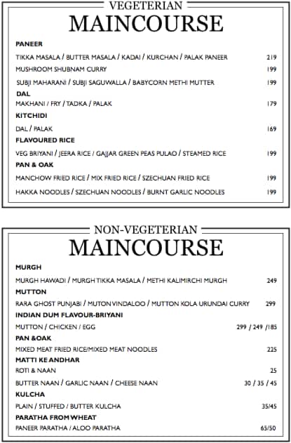 Menu at Cibo Esca, Bengaluru, 92