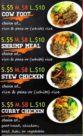 Menu at Kings Delight Caribbean Cuisine restaurant, Toronto, Jane St