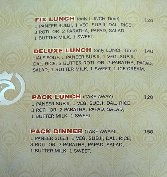 Menu at Mayur Restaurant & Banquet, Ahmedabad, Mayur restaurant nr. Man ...