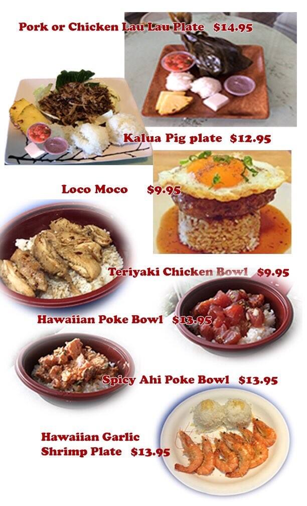 Menu at Cuckoo Coconuts pub & bar, Honolulu