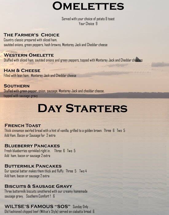 Menu at From Huron Out Pub, Oscoda Township, F41