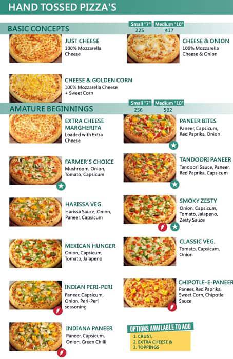 Menu of Pizza Wings, Sector 5, Panchkula