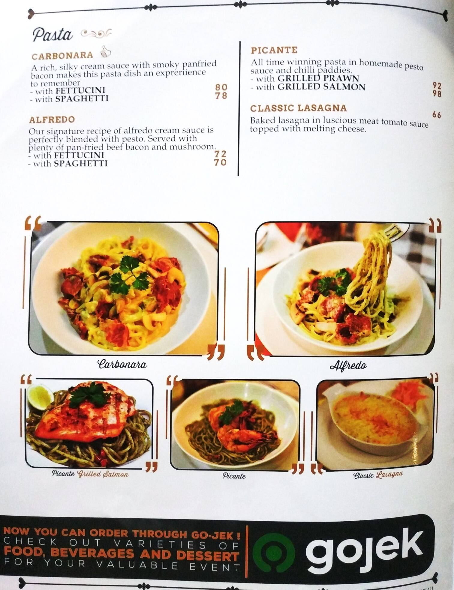 Menu at Coffee Club, North Jakarta, Jl. Asia Afrika No.19