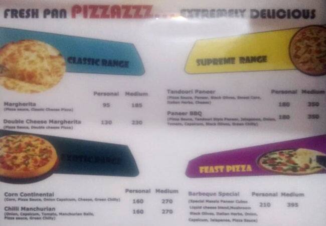 Menu at Chatkazz, Lucknow, 18/116