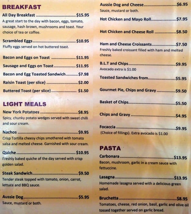 Menu at Food Fellas Café cafe, Forrestfield