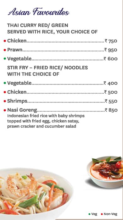 Menu at Food Exchange - Novotel Hyderabad Convention Centre, Hyderabad