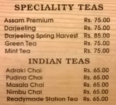 Menu at Chai Bar & Lounge, Howrah