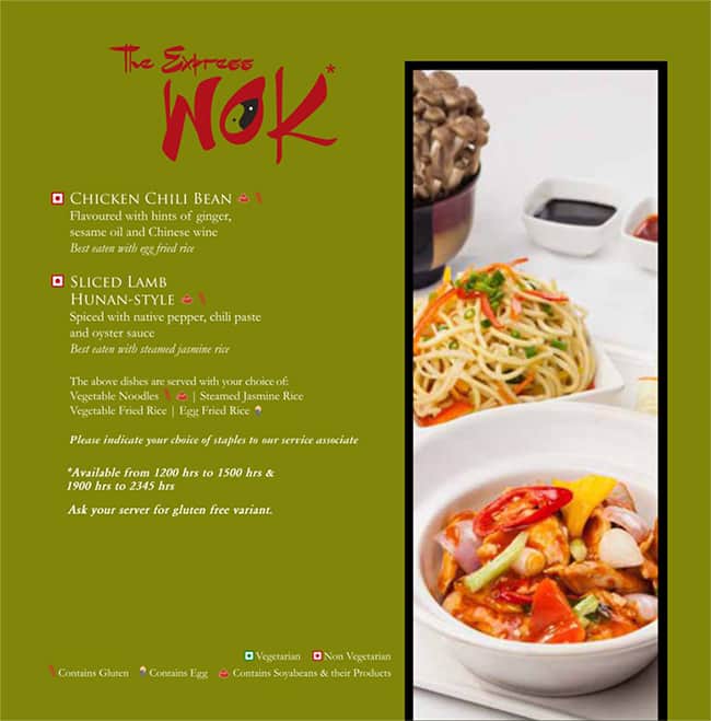 Menu at Lotus Pavilion - ITC Gardenia, Bengaluru