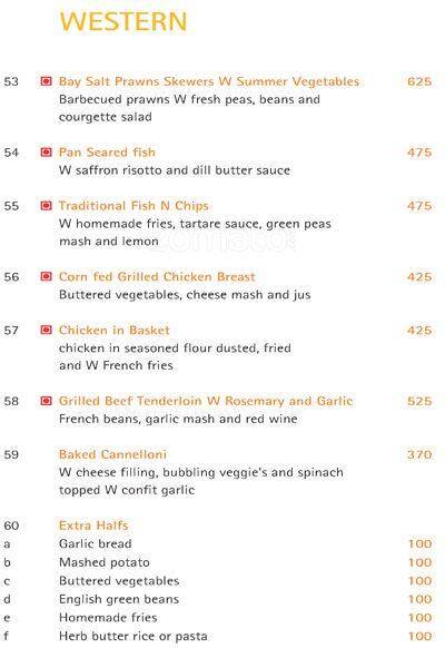 Menu at Lemon Tree Hotel, Whitefield, Bangalore, Bengaluru, Plot No. 23