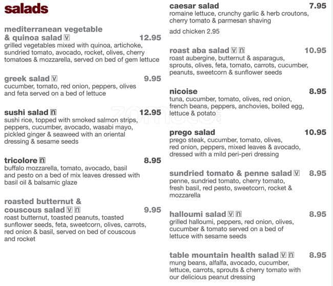 Menu at Nu Nosh cafe, London, 816 Finchley Rd