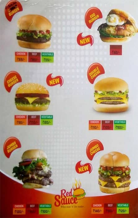 Red Sauce Menu, Menu for Red Sauce, Thevera, Kochi - Zomato