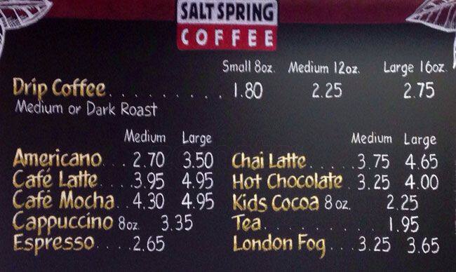 Menu at Uprising Breads Bakery, Vancouver, Venables St