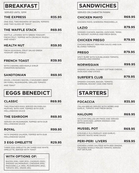 The Salt Yard a Cape Town: Foto del Menu con Prezzi - Zomato SA