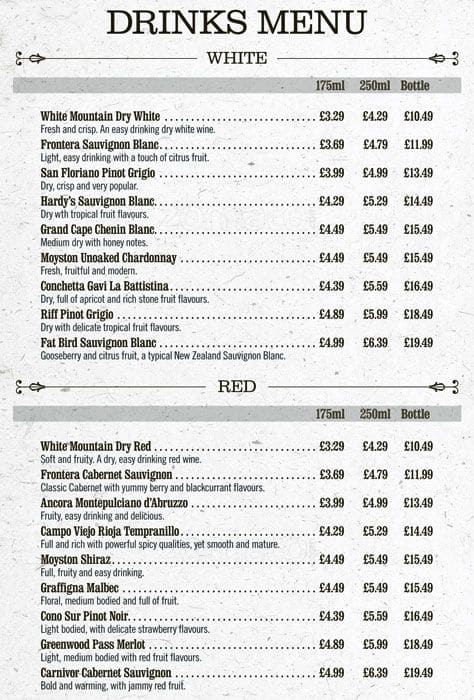 Menu at Bell pub & bar, East Molesey, 4 Bell Road