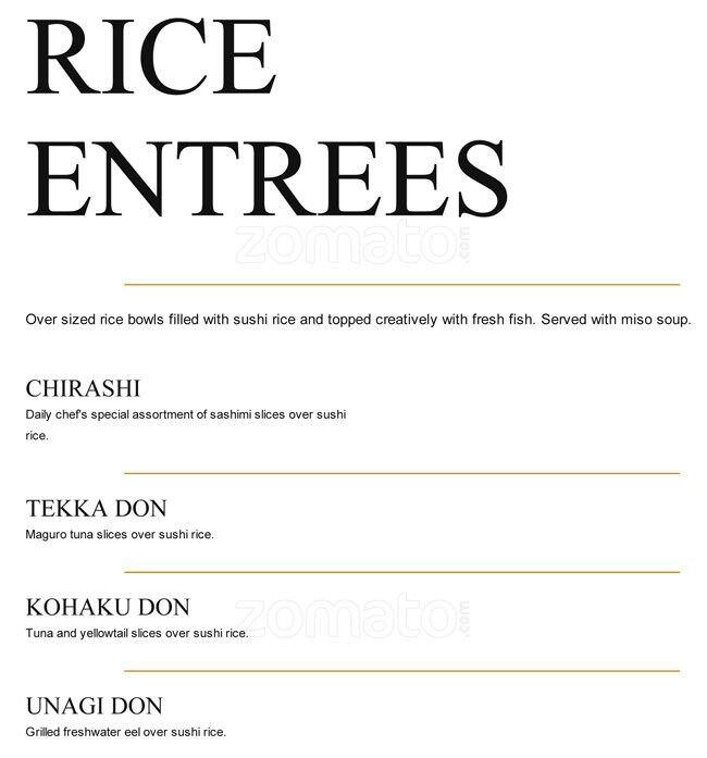 Menu at Maneki Restaurant, Seattle