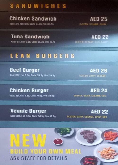 Menu of Fuel-Up by Kcal, Al Quoz, Dubai