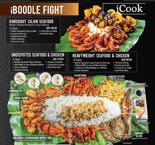 Menu of Icook, Al Nahda, Sharjah