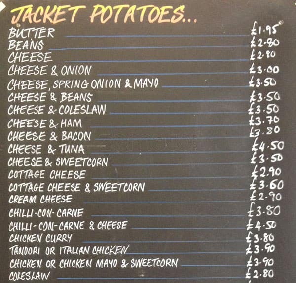 The Deli Sandwich Bar Menu, Menu for The Deli Sandwich Bar, Holloway ...