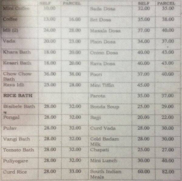 Hotel Janatha Menu, Menu for Hotel Janatha, Wilson Garden, Bangalore ...