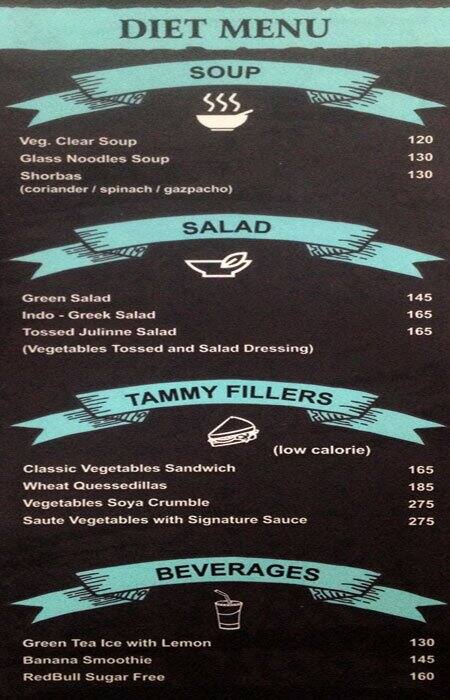 Menu at Blue Spot Cafe, Ahmedabad, 1&2