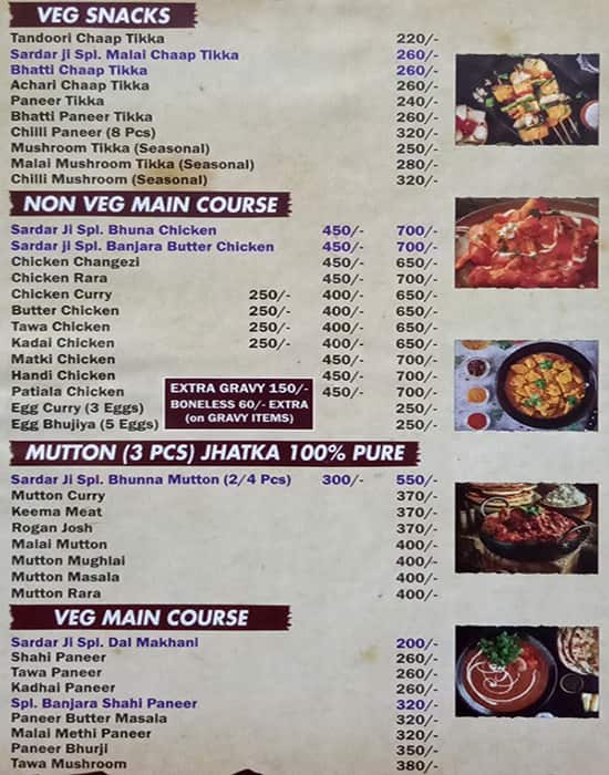 Menu at SARDAR JI CHICKEN CORNER (Rajouri garden), New Delhi, Shop No ...