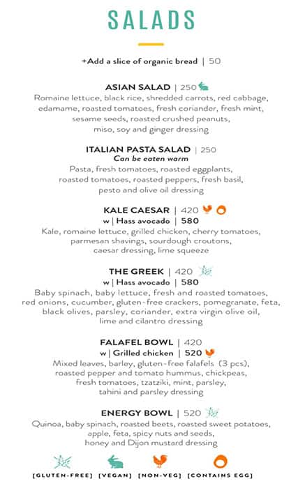 Menu at Kitchen Garden By Suzette, Mumbai, Lobby