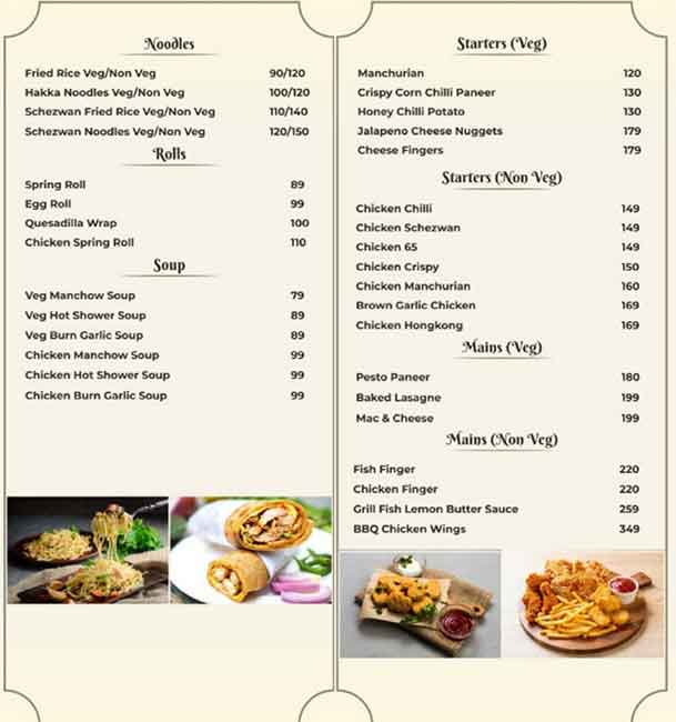Menu at The Delight Cafe, Pune