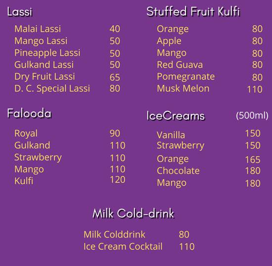 Menu of Dreamy Creamy Lassi, Ice Cream & Much More, Hadapsar, Pune