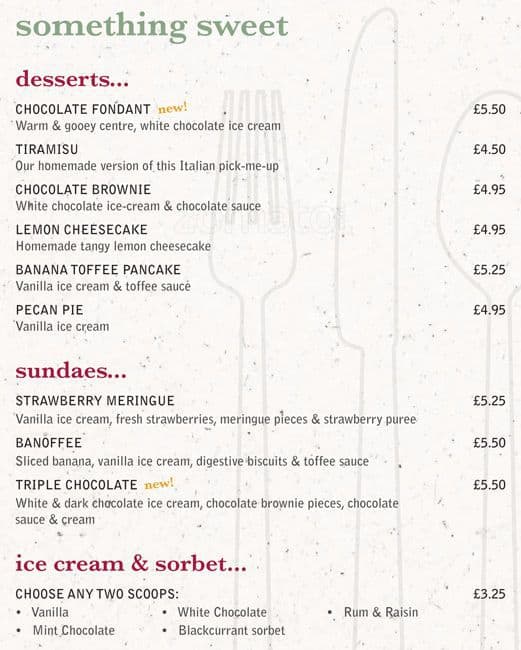 Menu at Red Peppers restaurant, Teddington, 53 Broad St