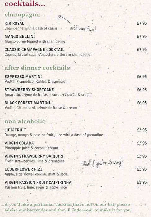 Menu at Red Peppers restaurant, Teddington, 53 Broad St