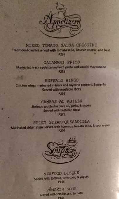 Menu at Casa Renato Resto & Events Place restaurant, Quezon City, 7 ...