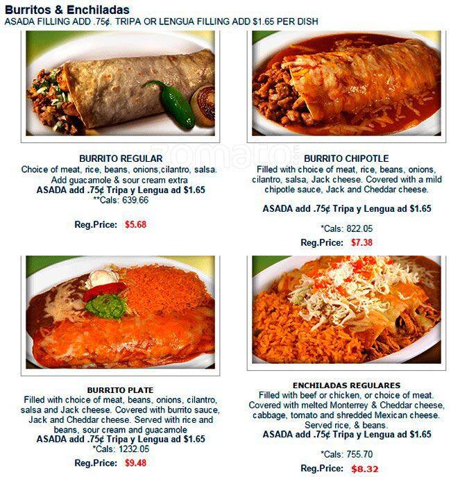 Menu at El Rinconsito Burien restaurant, Burien