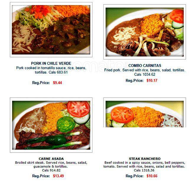Menu at El Rinconsito Burien restaurant, Burien