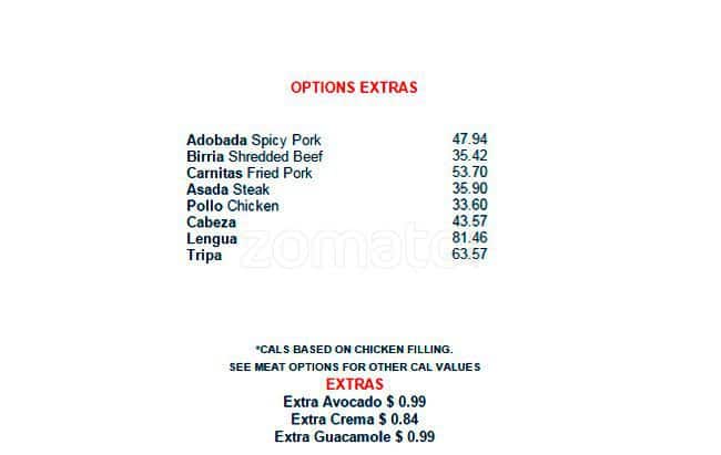 Menu at El Rinconsito Burien restaurant, Burien