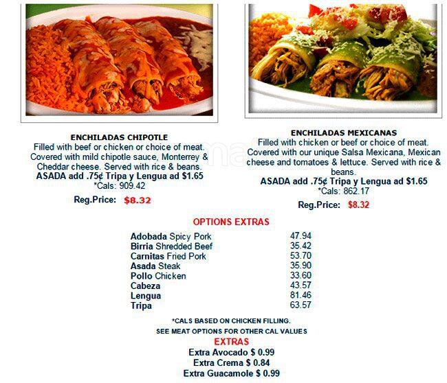 Menu at El Rinconsito Burien restaurant, Burien