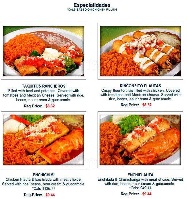 Menu at El Rinconsito Burien restaurant, Burien