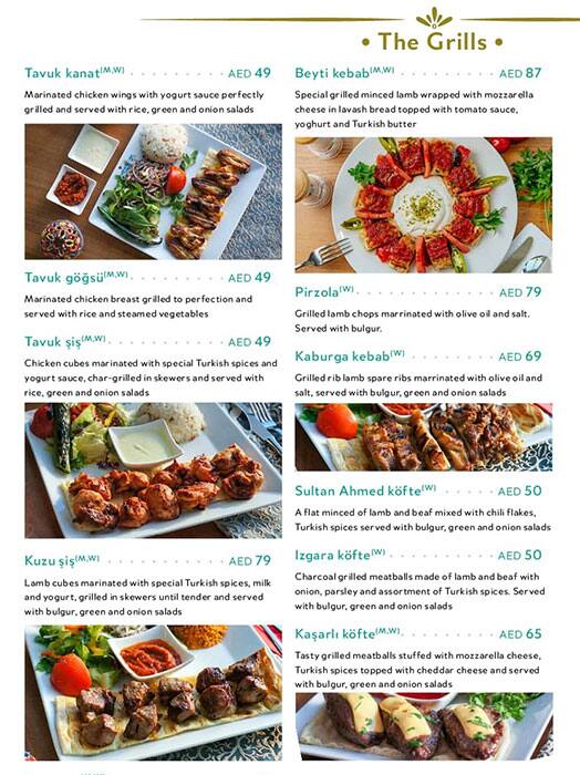 Menu at Kapadokya Turkish Kitchen restaurant, Dubai, Rose Park Hotel ...