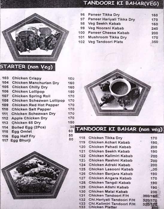 Menu of Sai Comfort, Vashi, Navi Mumbai