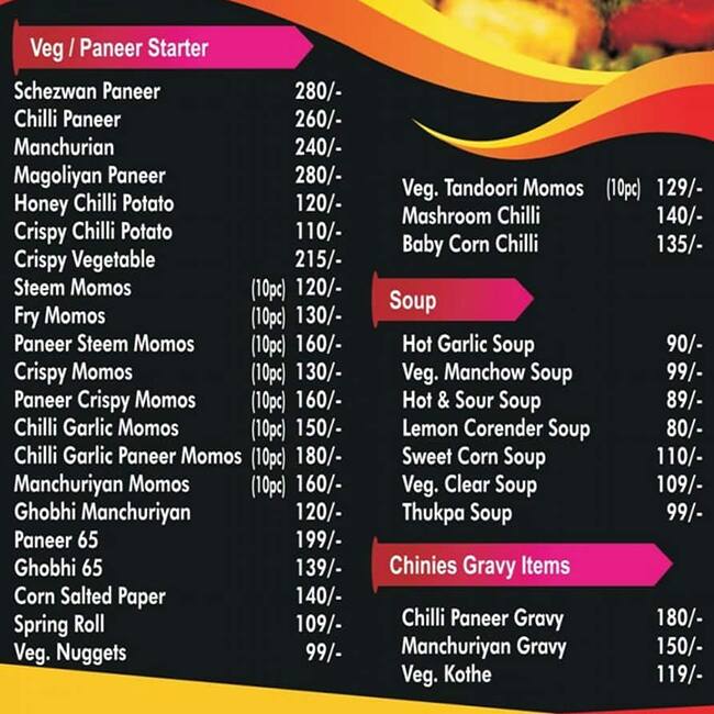 Menu of The Student Cafe And Restaurant, Ganga Nagar, Meerut
